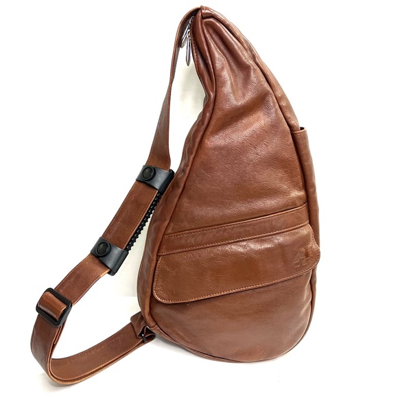 Ameribag | Bags | Ameribag Healthy Back Brown Leather Sling Bag Unisex | Poshmark